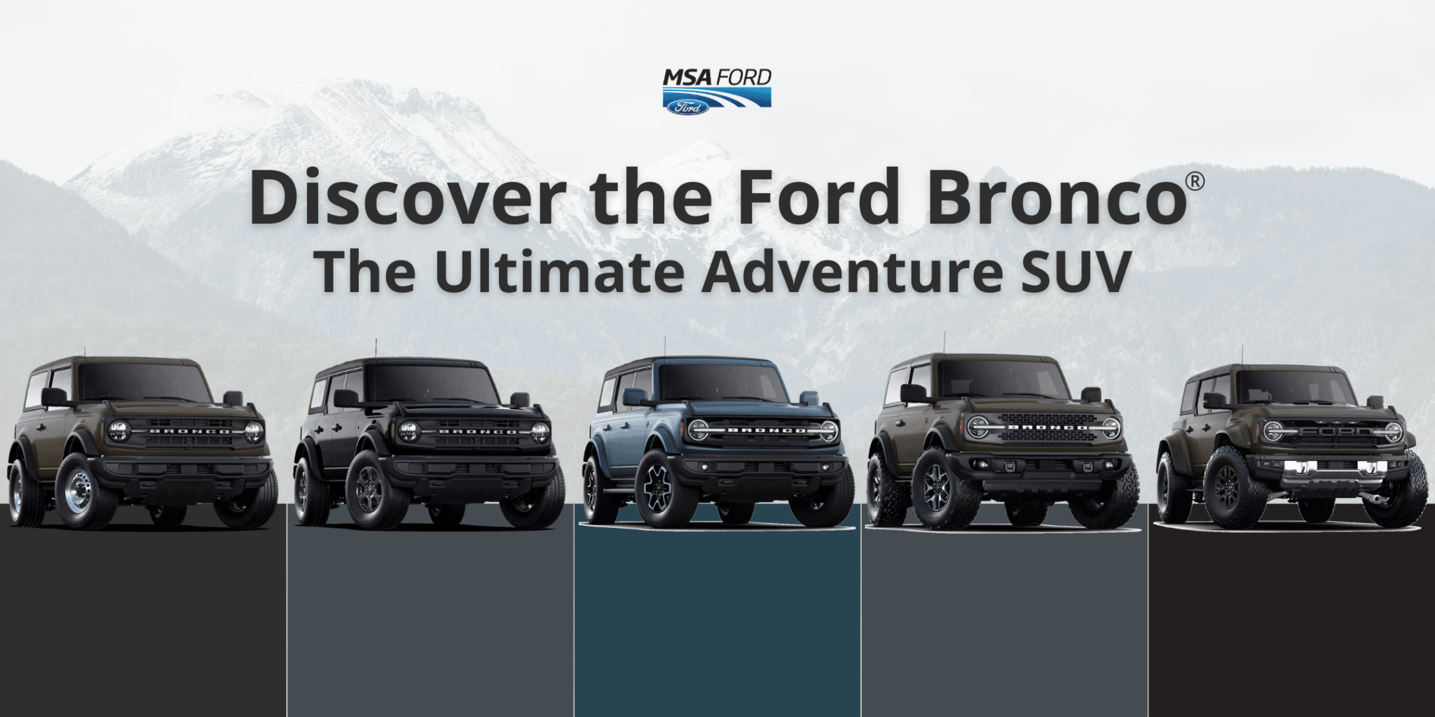 Explore the Ford Bronco: The Ultimate Adventure SUV | MSA Ford Sales